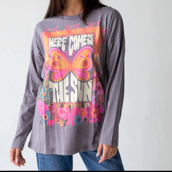 NATURAL LIFE | Tops | New Here Comes The Sun Long Sleeve Boho Top ...